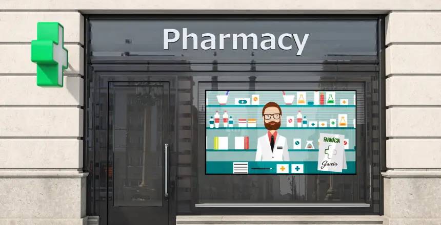 Beneficios de la cartelería digital para farmacias - Showspot